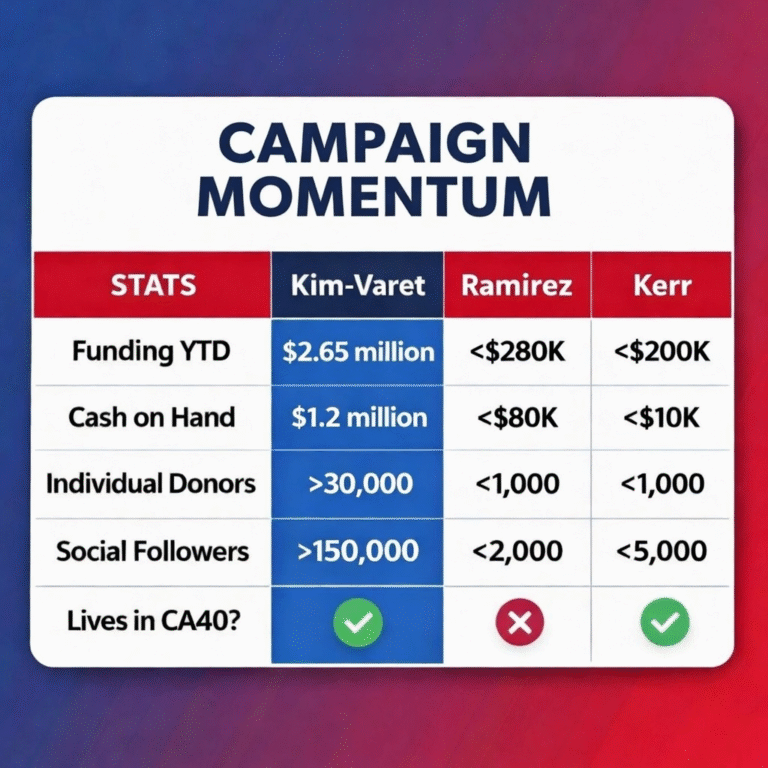 CA-40 Democratic Candidate Esther Kim-Varet Calls on Remaining ...